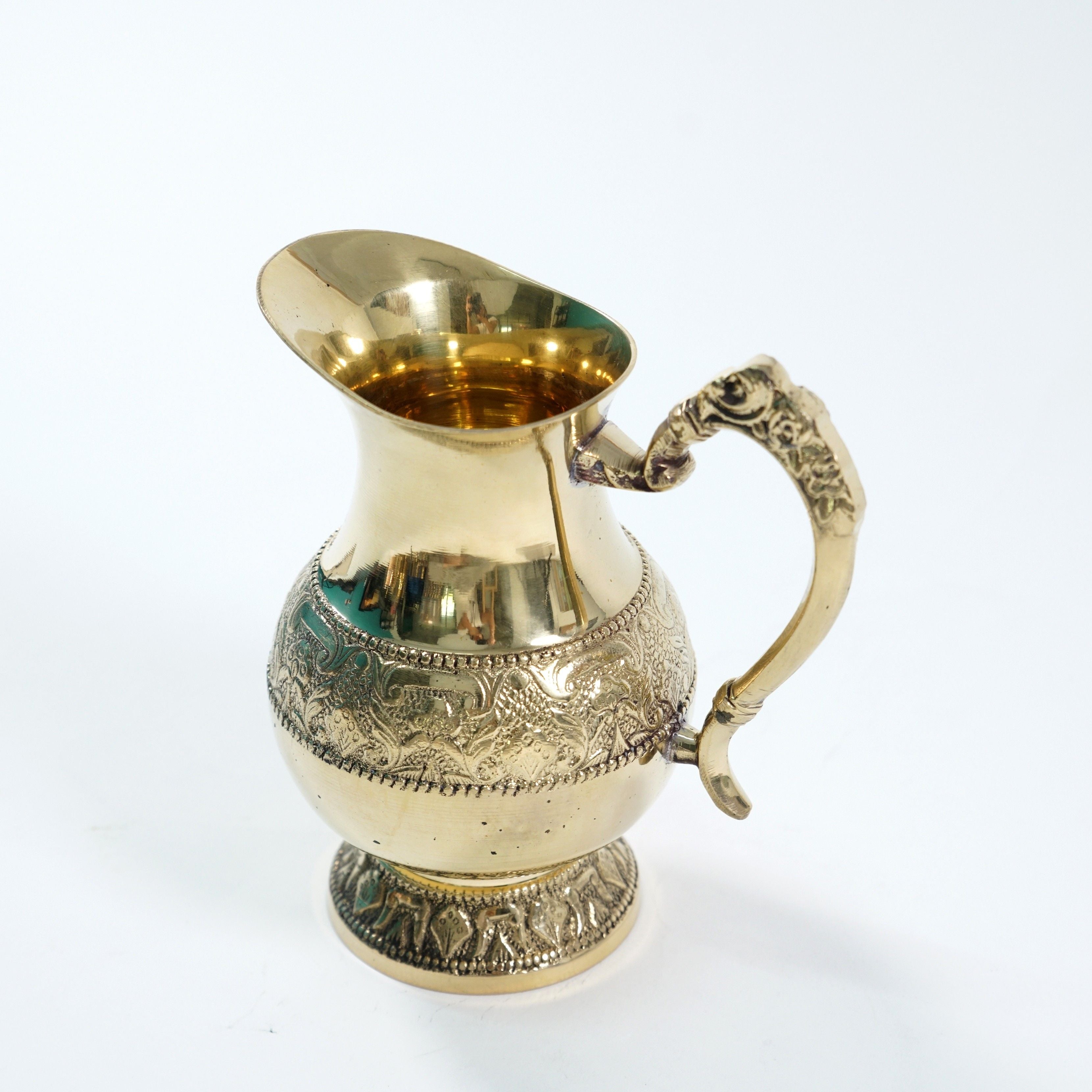 Brass Jug - Engraved Center – Meraki Copper